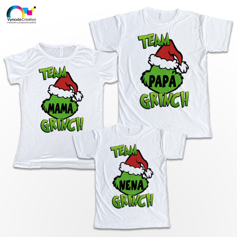 Playeras navideñas familiares pack 3 pzas personalizadas sublimadas ...